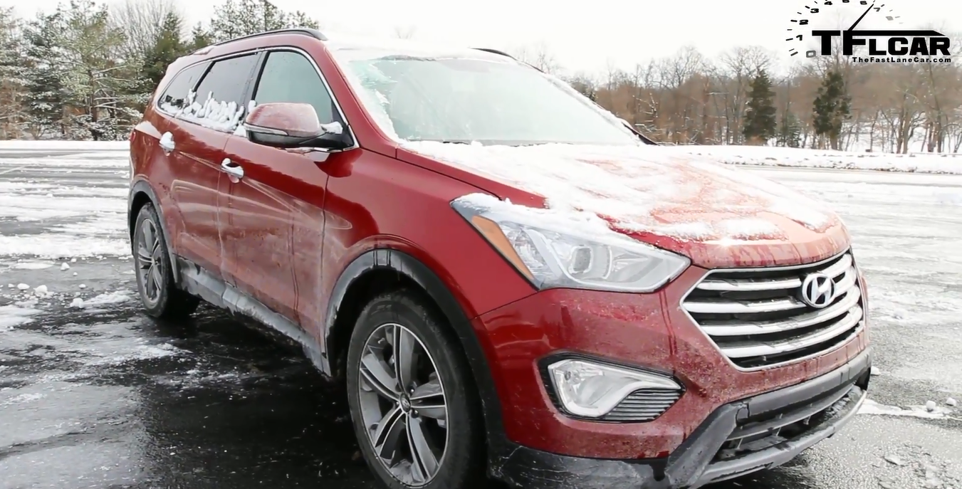 Video: 2014 Hyundai Santa Fe Snowy & Icy Drive and Review - TFLcar