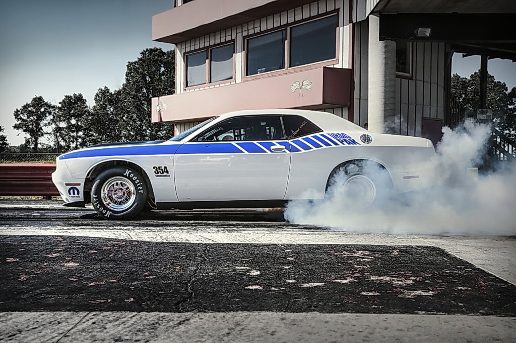 New Mopar Dodge Challenger Drag Pak: Burnouts, Wheelies and Wednesday ...