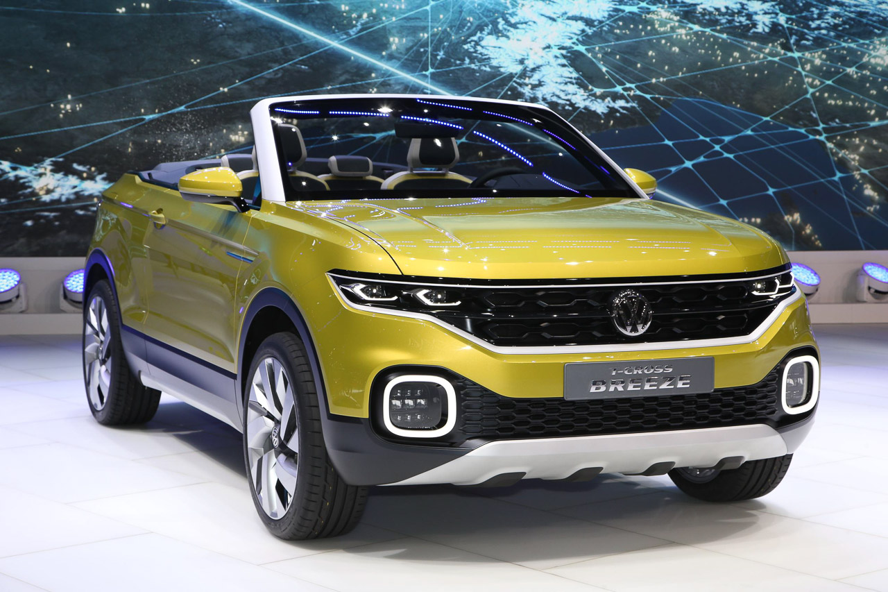 VW T-Cross Breeze Concept Is a Small Convertible Crossover [Geneva Auto ...